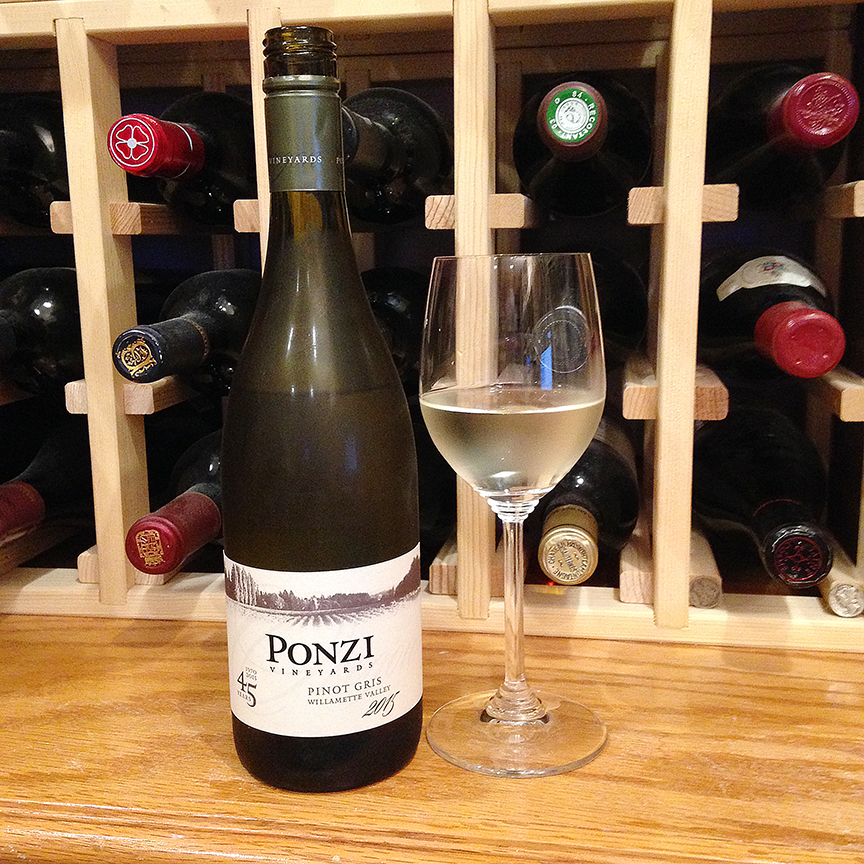 Ponzi Vineyards Pinot Gris Willamette Valley 2015 – Gus Clemens on Wine